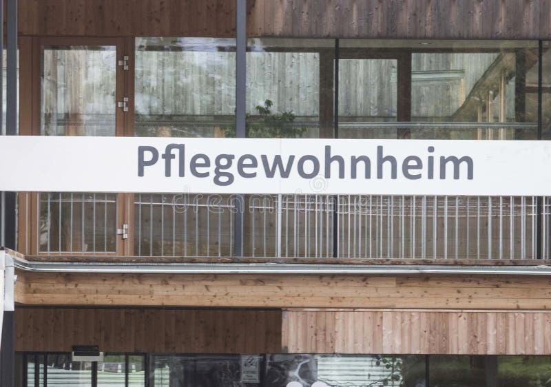 Retirement Home or Senior Center, Care in Old Age Stock Image - Image ...