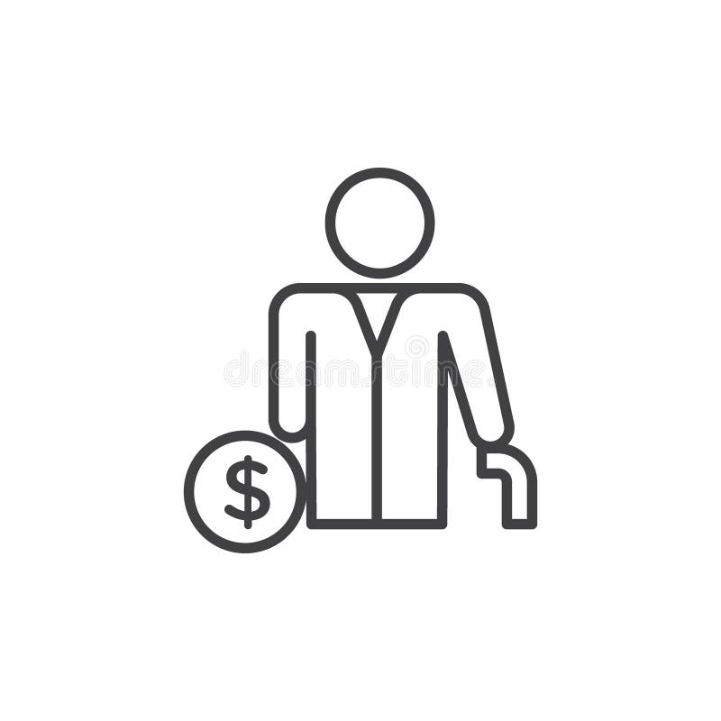 Retirement Icon in Trendy Design Style. Retirement Icon Isolated on ...