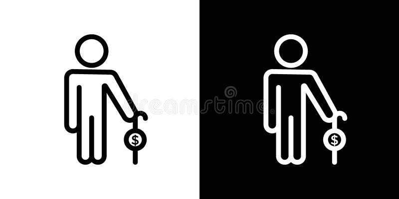 Retirement Icon in Trendy Design Style. Retirement Icon Isolated on ...