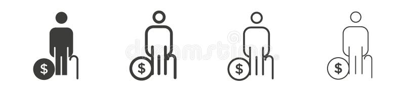 Retirement Icon Vector Set on White Background Stock Vector ...