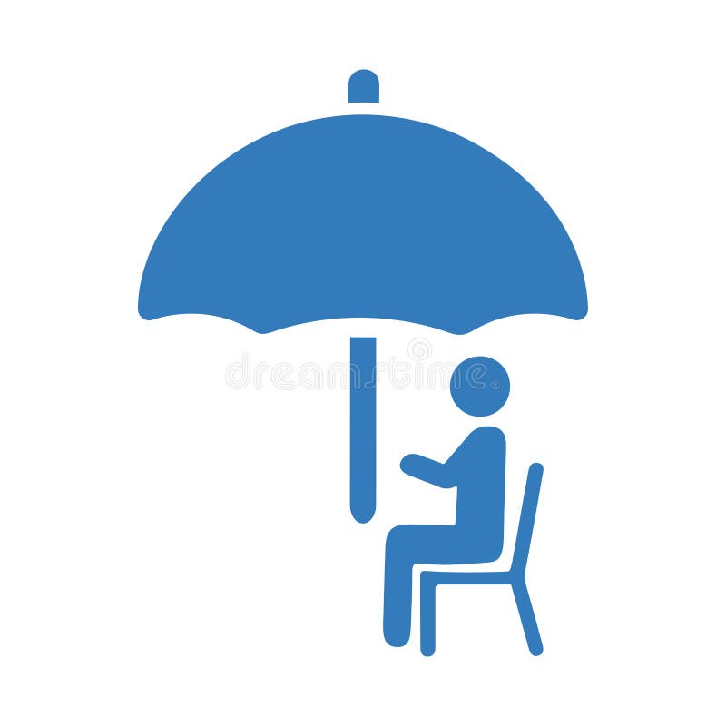 Retirement, Insurance Icon / Blue Vector Stock Vector - Illustration of ...