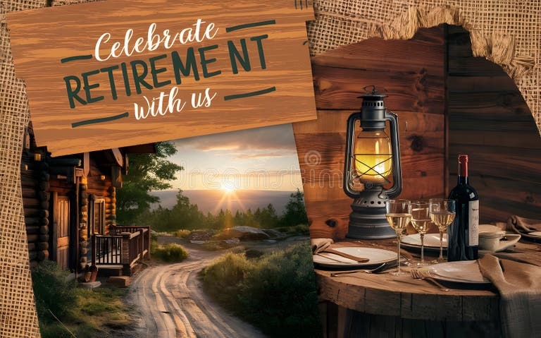 Rustic Retirement Invitation Stock Illustrations – 59 Rustic Retirement ...