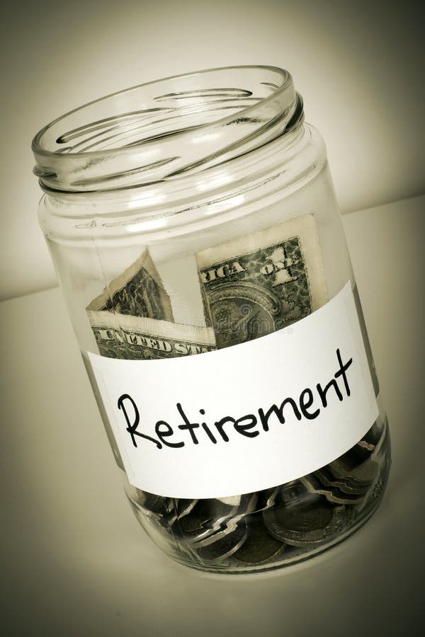 Retirement Jar stock image. Image of economy, copy, holding - 45762009