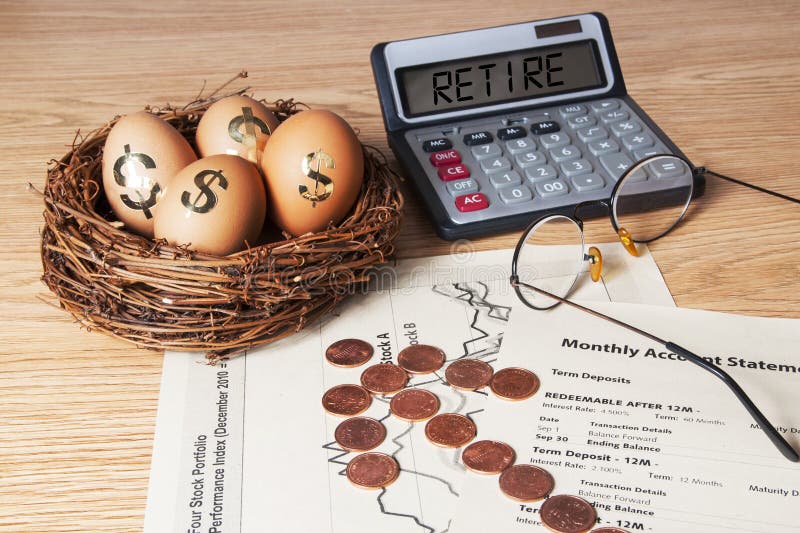 Retirement saving Plan stock photo. Image of investment - 34546270