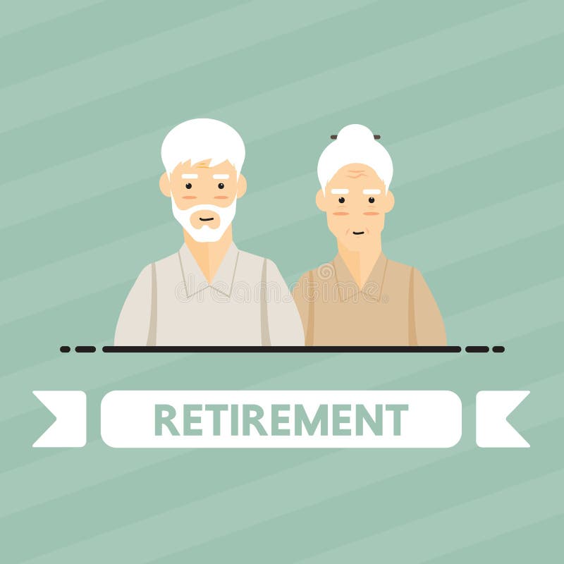 Retirement people stock vector. Illustration of female - 83513184