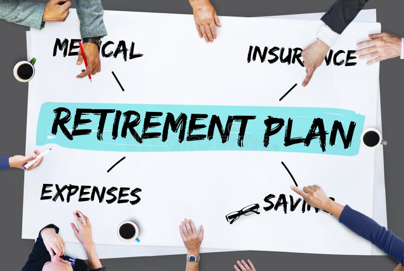 Retirement Plan Diagram Graphic Concept Stock Image - Image of ...
