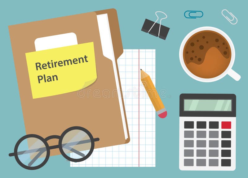 Retirement Plan Written on Yellow Sticky Note, Planning Retire Concept ...