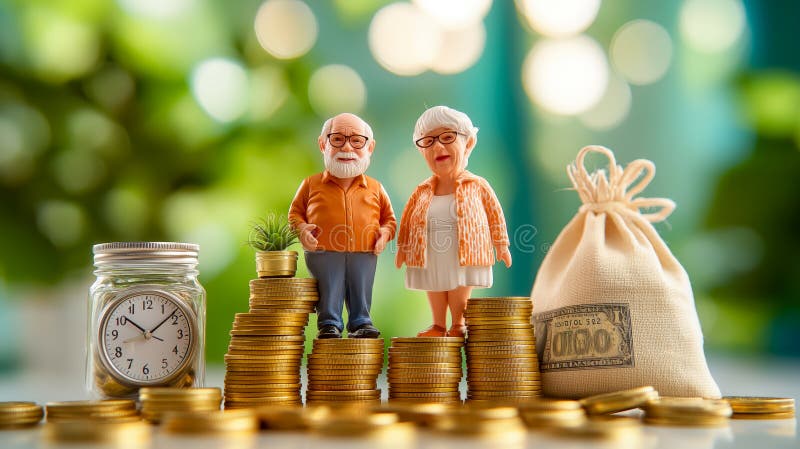 Retirement Savings and Financial Planning Concept for Seniors Stock ...