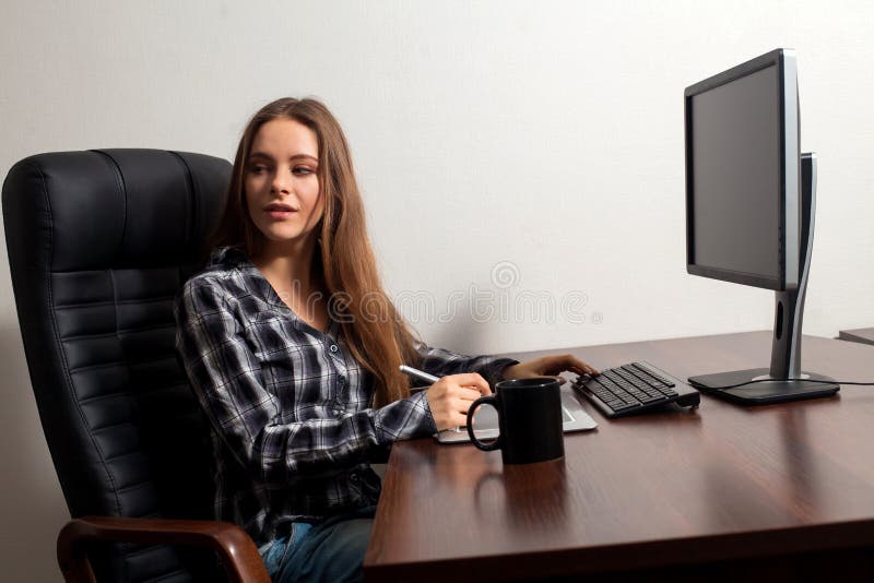 Retoucher Works in the Office Stock Photo - Image of work, desk: 69881638