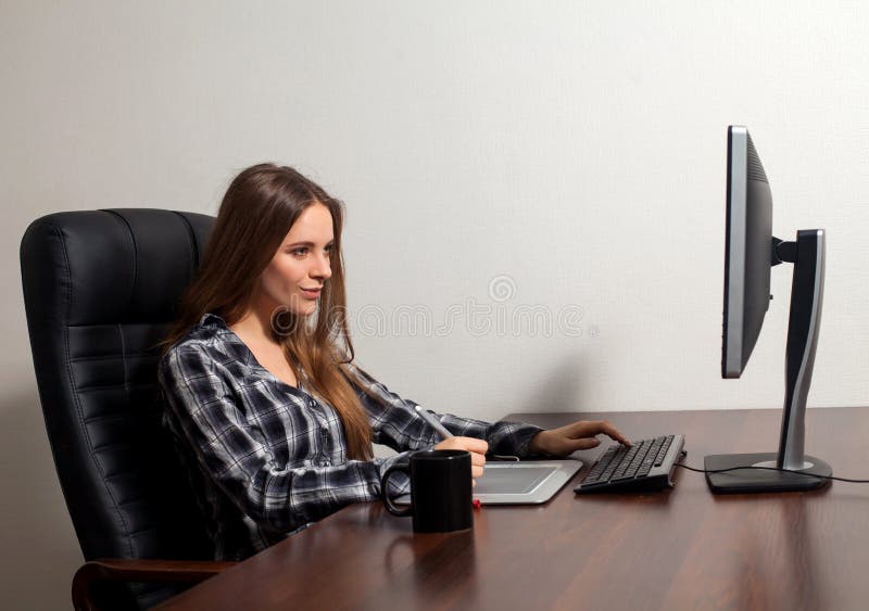 Retoucher Works in the Office Stock Photo - Image of adult, desk: 83017868