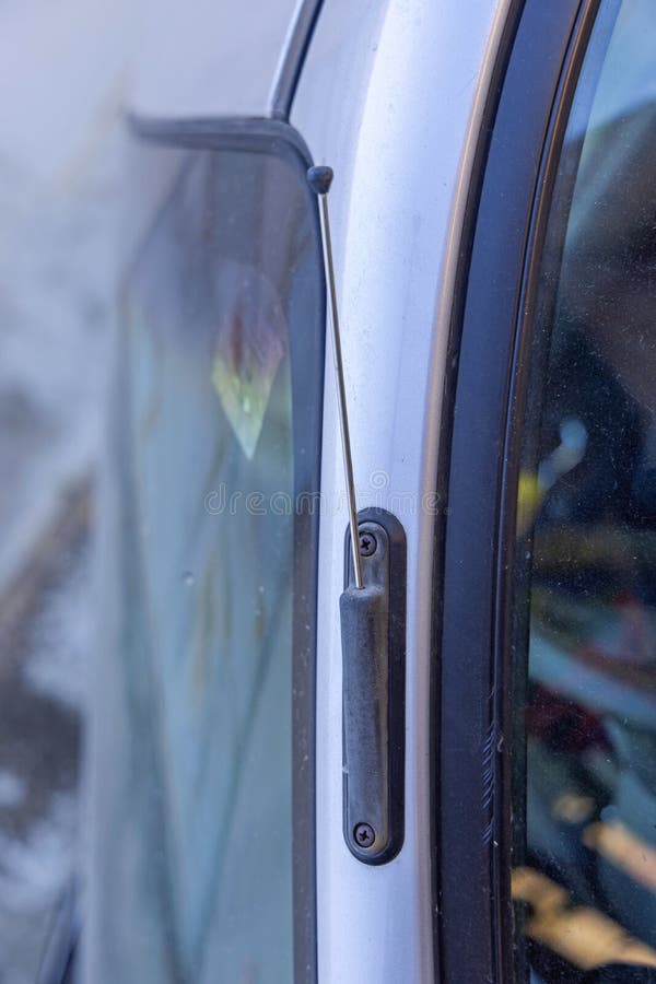 Retractable Car Antenna stock image. Image of vehicle - 264084217