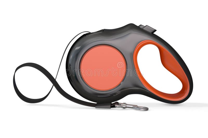 Retractable Dog Leash Flexi 3D Model Stock Illustration - Illustration ...