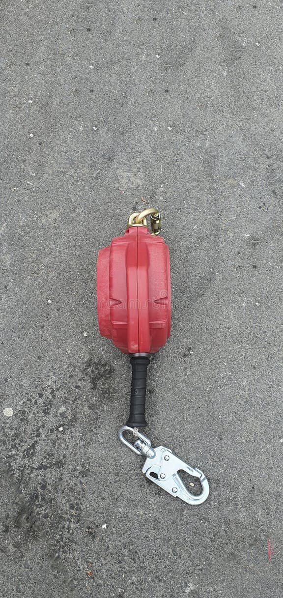 Retractable Fall Arrest System for Work at Height Stock Photo - Image ...