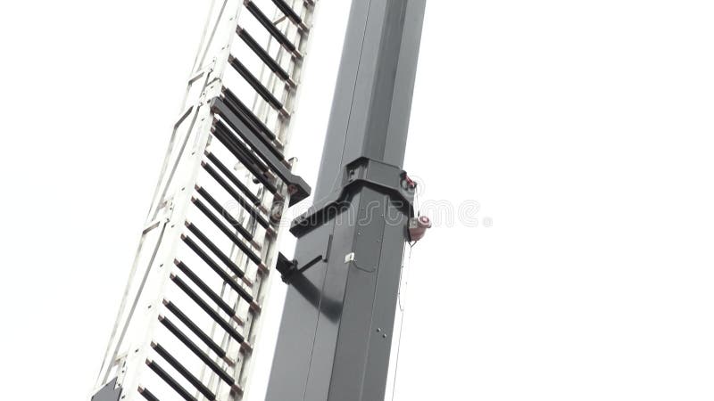 Retractable Fire Escape on Fire Engine Stock Footage - Video of machine ...
