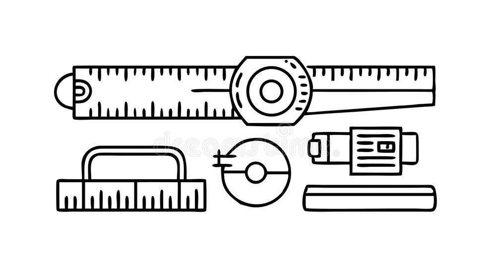 Retractable Tape Measure Vector for Construction DIY Use, Vector Design ...