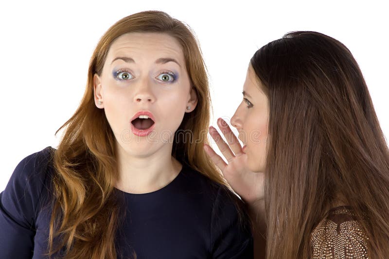 Dos chicas chismes imagen de archivo. Imagen de retrato - 190723167