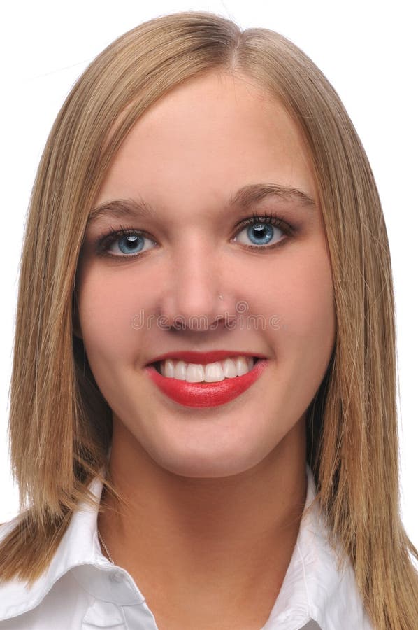 Retrato De La Mujer Joven Foto De Archivo Imagen De Hermoso 9376218