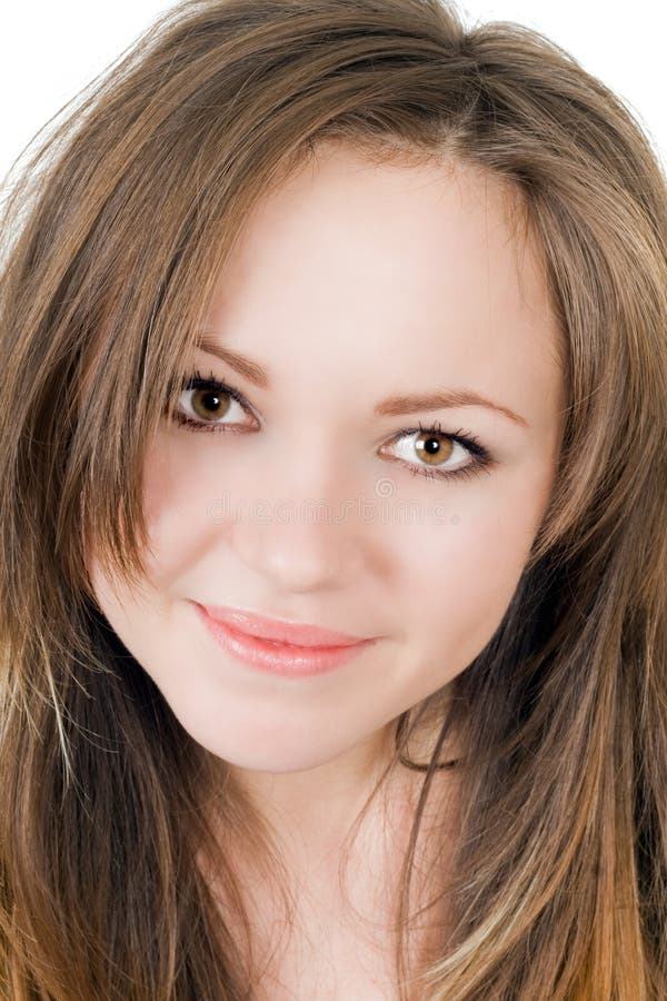 Retrato De La Mujer Joven Sonriente Imagen de archivo - Imagen de lindo, atractivo: 7921223