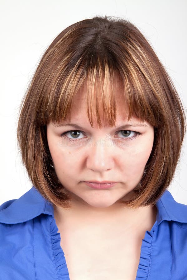 Mujer Ofendida Retrato Resentido De La Muchacha Imagen de archivo ...
