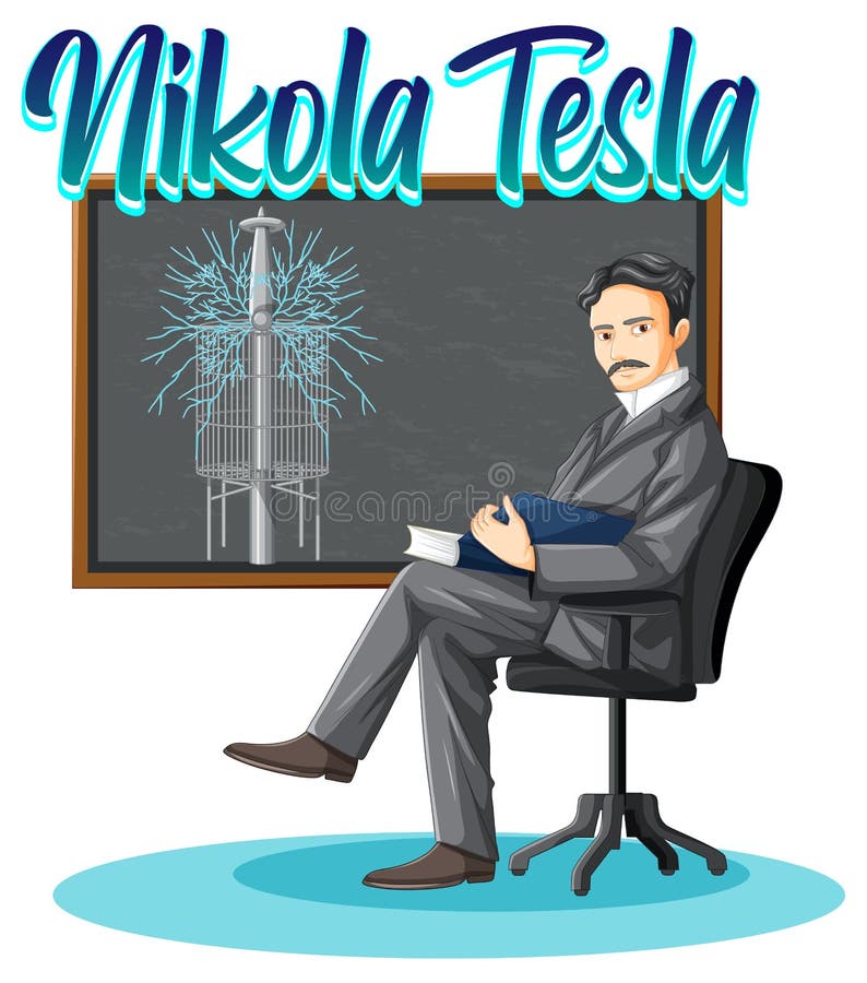 Retrato De Nikola Tesla Al Estilo De Las Caricaturas Ilustración del ... Retrato De Nikola Tesla Al Estilo De Las Caricaturas Ilustración del ...