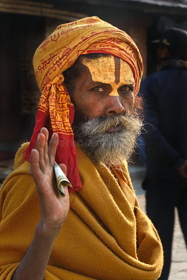 Sadhu Baba En El Templo De Pashupatinath Imagen de archivo editorial ...