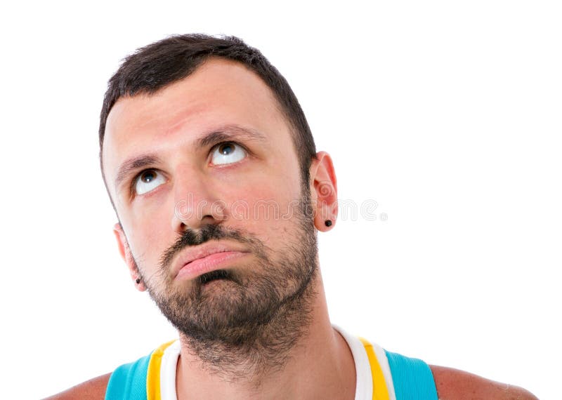 Retrato De Um Homem Irritado Imagem de Stock - Imagem de facial ...