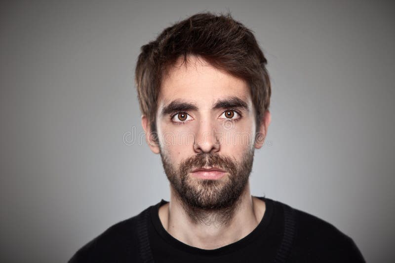 Retrato De Um Menino Normal Imagem de Stock - Imagem de homem, branco ...