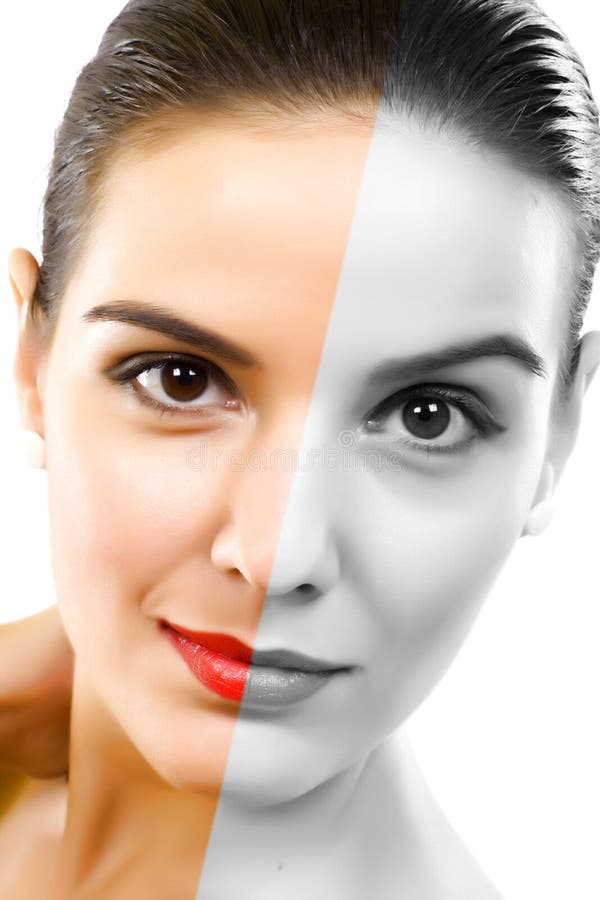 Retrato de uma mulher nova imagem de stock. Imagem de mulher - 12487279