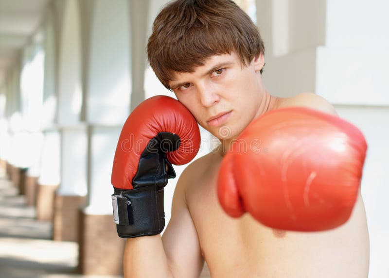 Retrato de un boxeador imagen de archivo. Imagen de adulto - 20538671