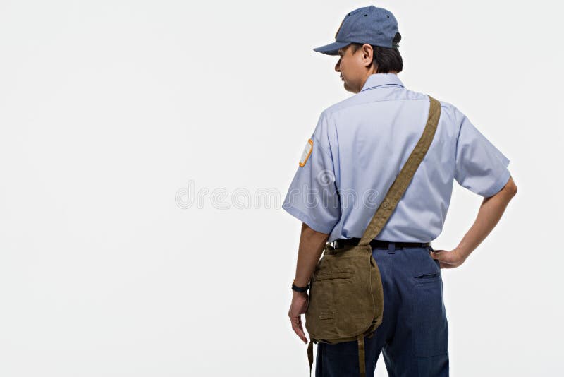 Retrato de un cartero imagen de archivo. Imagen de horizontal - 62559395