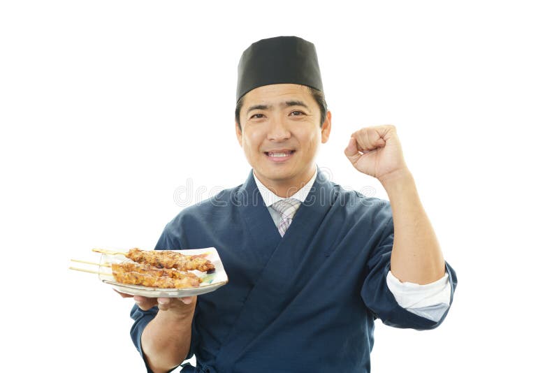 Retrato De Un Cocinero De Sushi Imagen de archivo - Imagen de atractivo ...