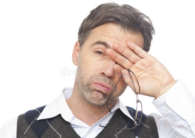 Retrato De Un Hombre Agotado Imagen de archivo - Imagen de ventas ...