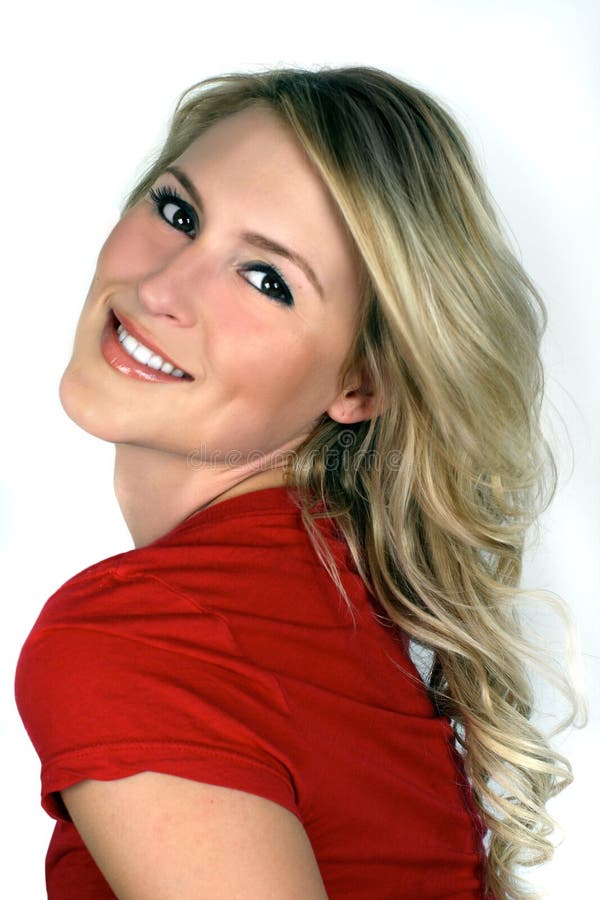 Retrato De Un Rubio Hermoso Imagen de archivo - Imagen de negro, mirada ...