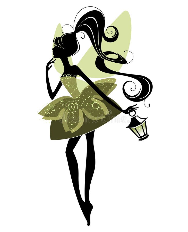 Retrato De Una Hada Hermosa Ilustración del Vector - Ilustración de ...