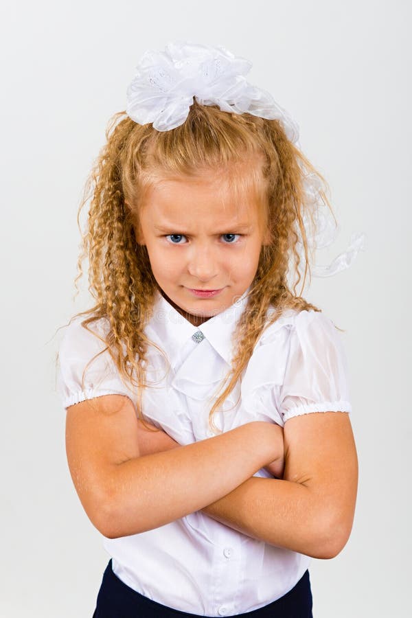 Retrato De Una Niña Caprichosa Imagen de archivo - Imagen de encantador ...
