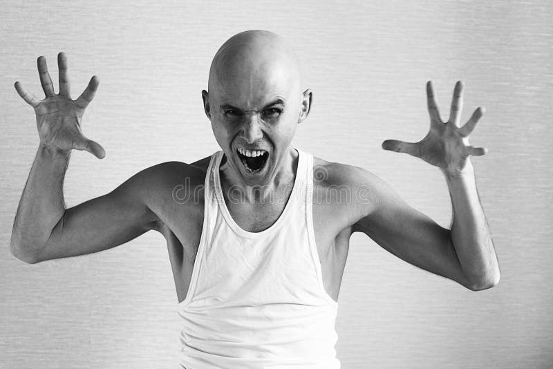 Retrato De Una Persona Loca Foto de archivo - Imagen de concepto ...