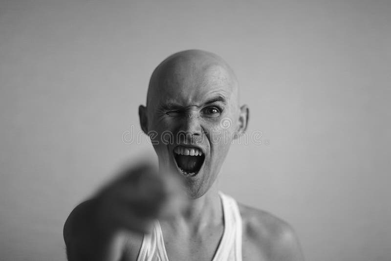 Retrato De Una Persona Loca Foto de archivo - Imagen de concepto ...