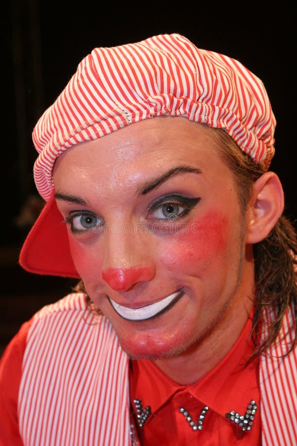 Retrato Del Payaso De Circo Imagen de archivo - Imagen de payaso, cara ...