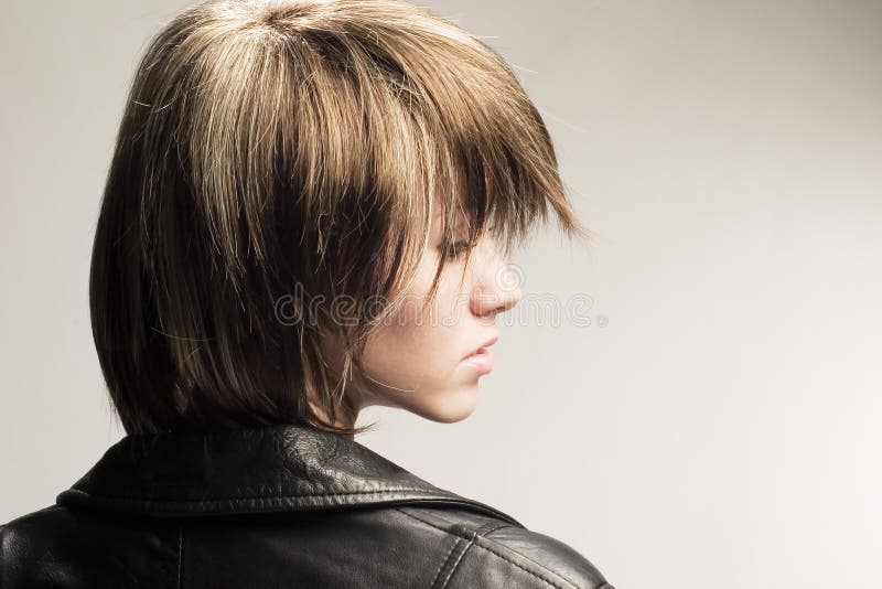 Retrato del perfil imagen de archivo. Imagen de hermoso - 2289785