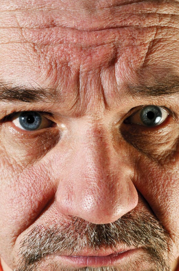 Homem Com O Cortador De Relva No Jardim, árvores De Maçã De ...