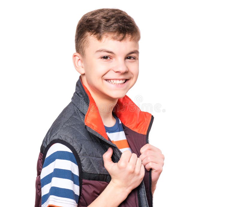 Retrato Do Menino Adolescente Imagem de Stock - Imagem de ...