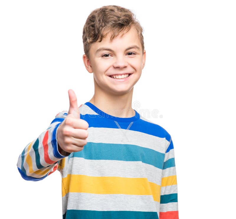 Retrato Emocional Do Menino Adolescente Foto de Stock - Imagem de ...