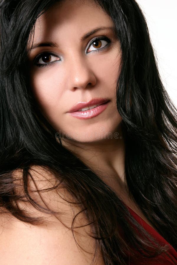 Retrato trigueno hermoso foto de archivo. Imagen de retrato - 1381808