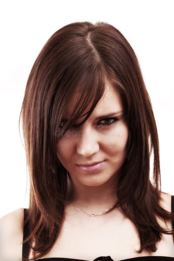 Retrato Trigueno Joven De La Mujer Imagen de archivo - Imagen de ...