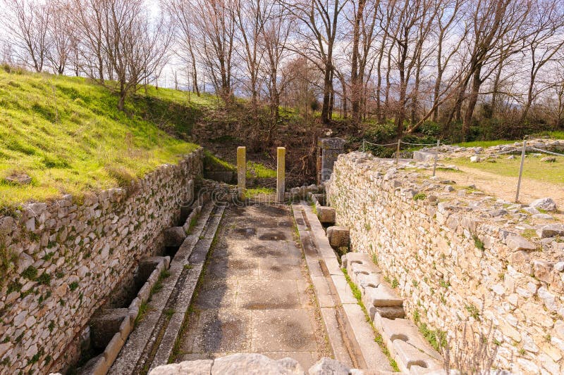 Palaestra O Palestra En La Antigua Olimpia, Grecia Imagen de archivo ...