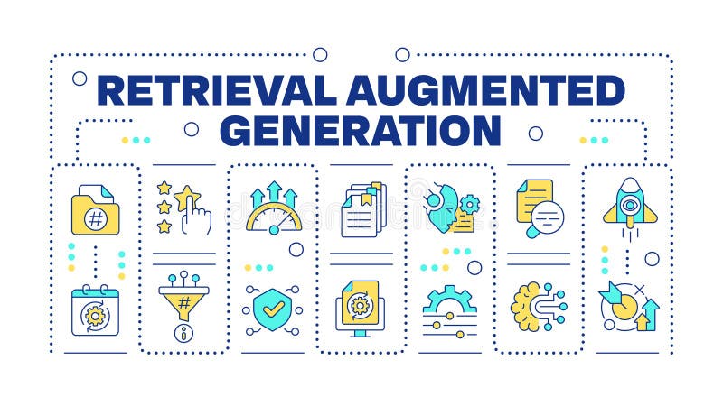 Retrieval Augmented Generation Word Concept Isolated on White Stock ...