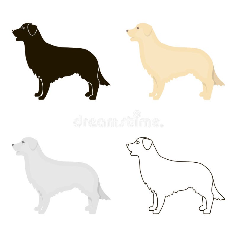 Retriever Vector Icon in Cartoon Style for Web Stock Vector ...