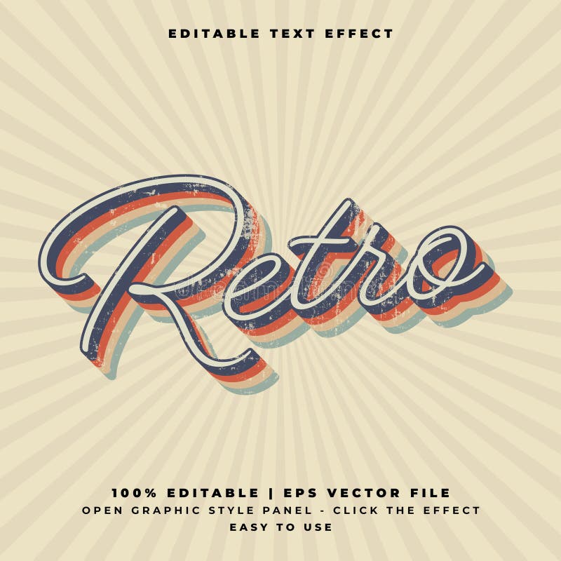 Editable Text Effect, Retro 3D Cartoon Style Premium Mockup Template ...