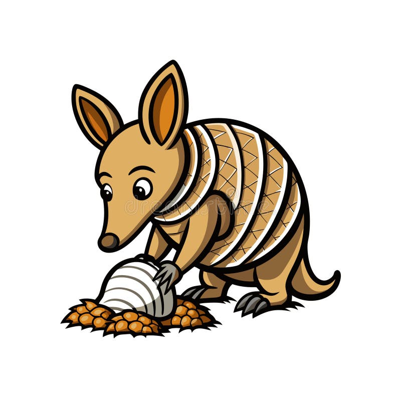 Retro Aardvark Digging Design Stock Photo - Illustration of concept ...