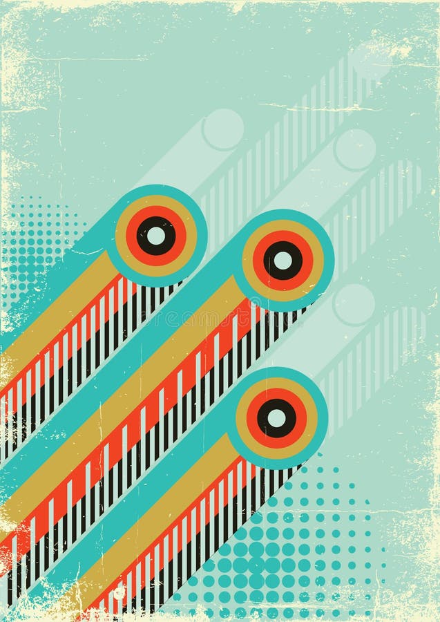 Retro Abstract Background for Design on Old Paper Stock Vector ...